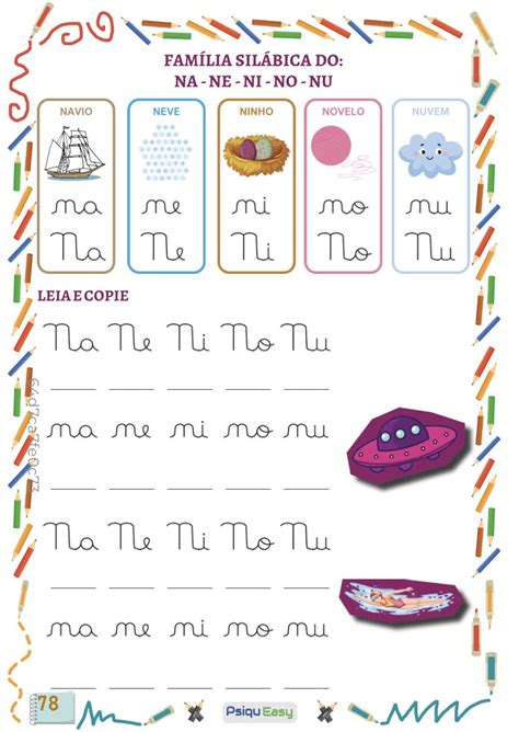 Atividade Letra N Cursiva