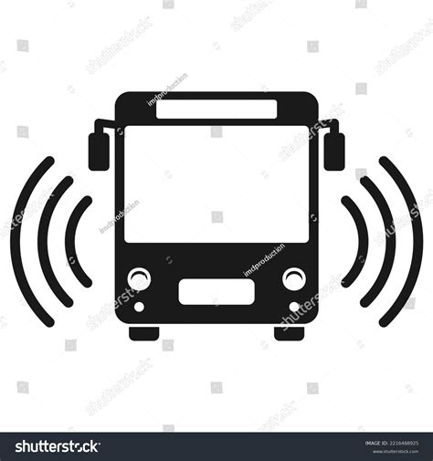 Smart Bus Icon Autonomous Vehicles Illustration Stock Illustration