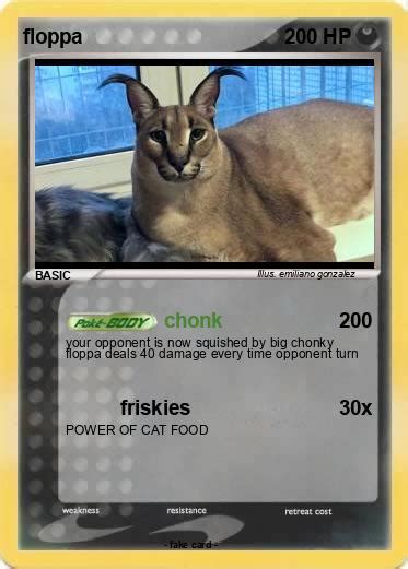 Pokémon Floppa 40 40 Chonk My Pokemon Card