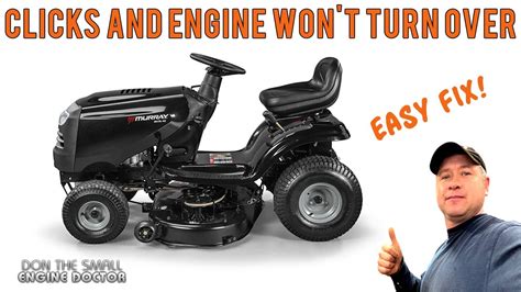 Riding Mower Wont Start Just Clicks Outside Gear
