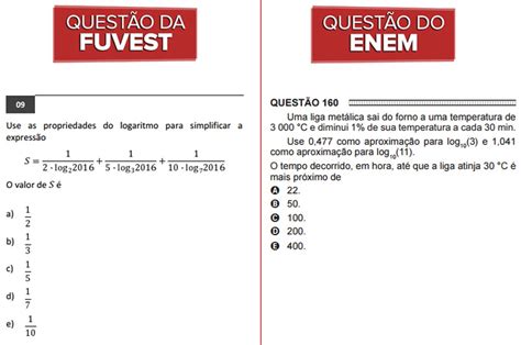 Entenda A Diferença Entre As Provas Objetivas Da Fuvest E Do Enem