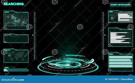 Tableau De Bord Futuriste De Linterface Utilisateur Pour De Grandes
