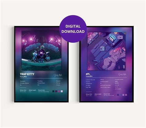 Young Miko Album Cover Bundle Digital Download Custom Music Art Print
