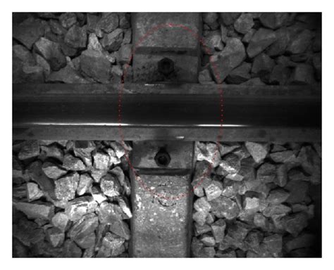fasteners with various existences form on the real railway line a