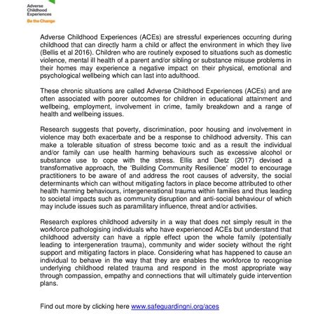 Aces Trauma Informed Leaflet Final Version