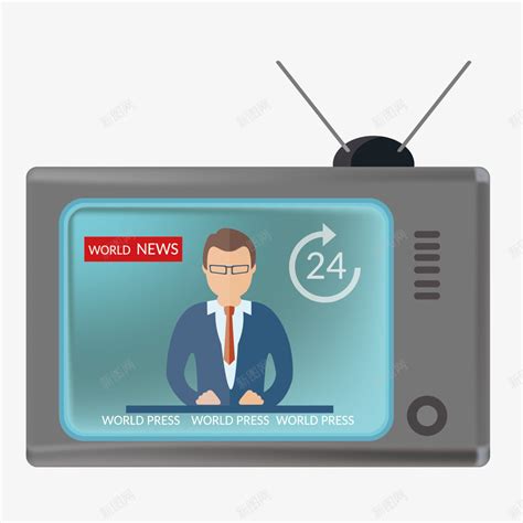 新闻播报员手绘图png图片免费下载 素材bqwqmgrg 88icon