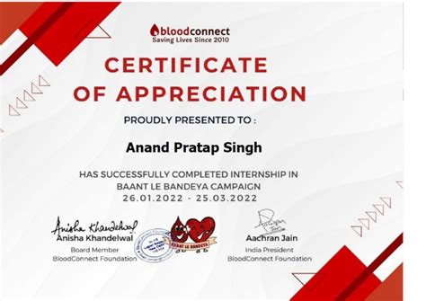 anand pratap singh on linkedin baant le bandeya internship certificate