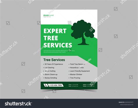Tree Service Flyer Stock Vectors And Vector Art Shutterstock