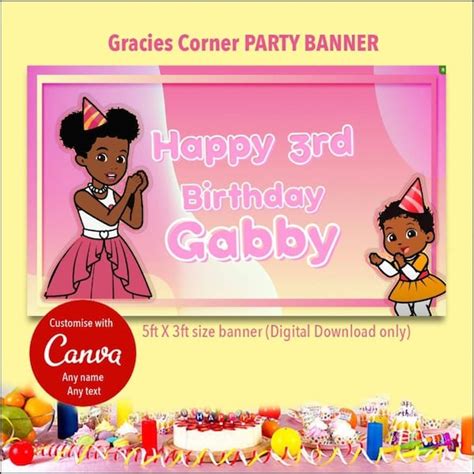 Gracies Corner Happy Birthday Back Drop Etsy