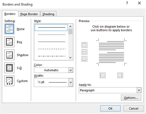 How To Use Paragraph Borders And Shading