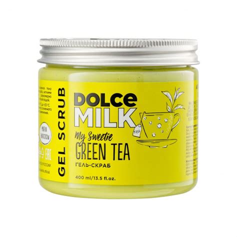 Очищение Dolce Milk Гель скраб для душа «Мой сладкий зеленый чай