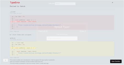 Js Typing Game Codesandbox