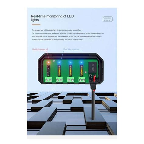 Car Fuse Box Led Indicator Waterproof Fuse Junction Box 12v For Car Motorcycle Electric Vehicle