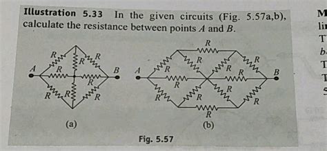 Calculate Equivalent Resistance Between The Points A And B In The Given