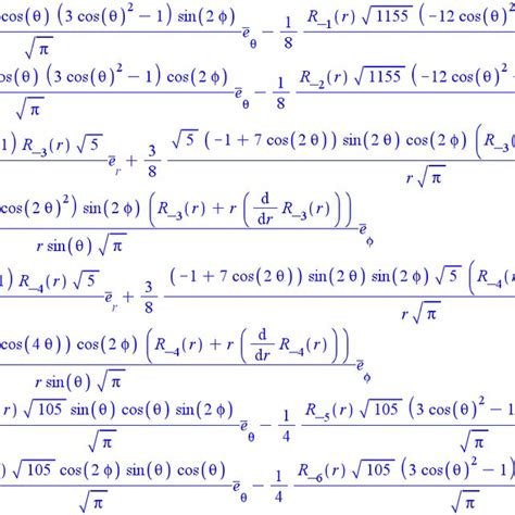 Maple Output The Value Of Element V 5 Of The Velocity Modes Array
