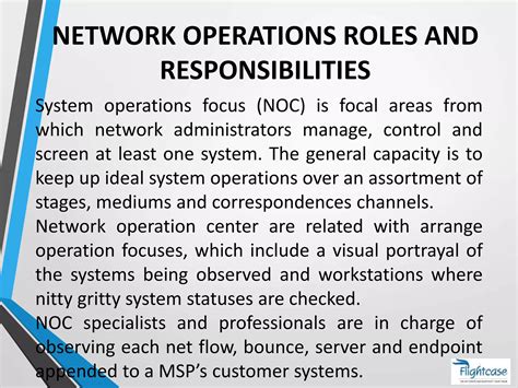 Network Operations Center Noc PPTX