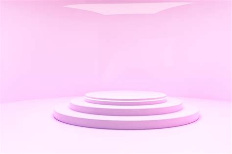 Premium Photo 3d Rendering Empty Platform Stage Show