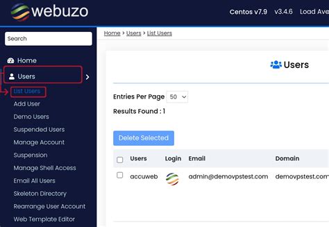 How To Set Disk Space Limit For A Webuzo User Account Webuzo
