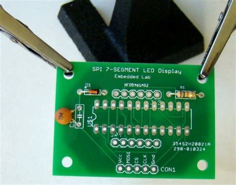 Serial 7 Segment LED Display Module 4 Digits Embedded Lab