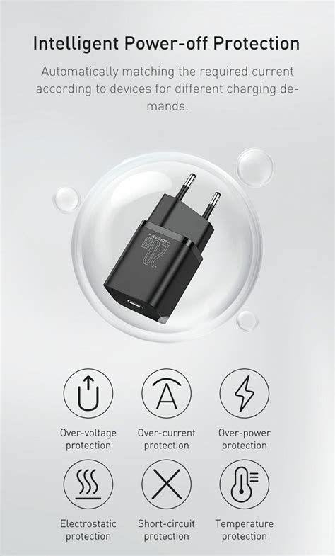 Baseus Chargeur Usb C 20w Type C Pd Fast Charging Youshop Dz