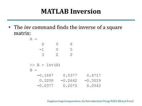 Matrix Mathematics In Matlab And Excel Ppt Video Online Download