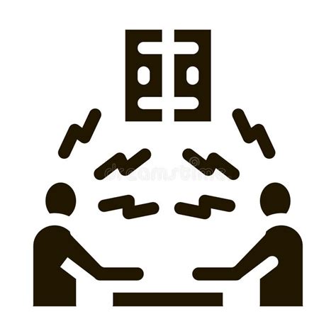 Illustration Du Glyphe Vectoriel De Licône Dindignation Des