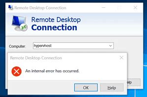 Remote Desktop Connection An Internal Error Has Occurred Fixed