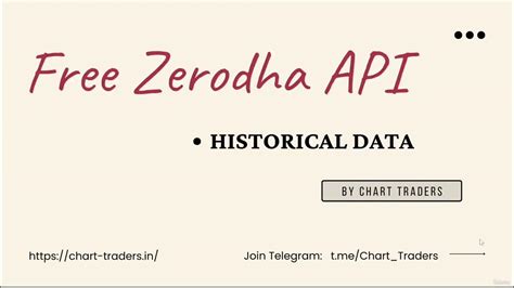 Free Zerodha Api Historical Data Youtube