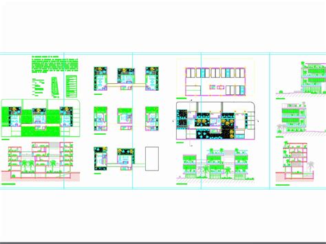 Logement Multifamilial Dans Autocad Téléchargement Cad 194 Mb