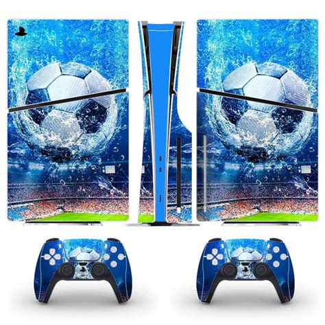 Наклейка PS5 Slim Футбол виниловая защитная на игровую консоль ...