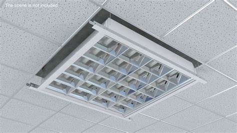 Led Grid Ceiling Light Off 3d Model 24 3ds Blend C4d Fbx Max Ma Lxo Obj Free3d