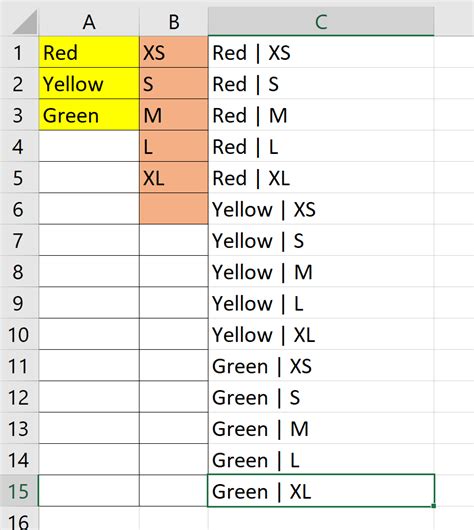 How To Generate A List Of All Possible Permutations In Excel Sheetaki