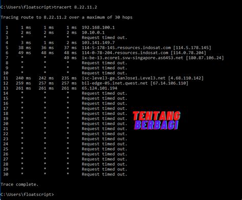 Pengertian Request Timed Out Pada Ping Cmd Tentang Berbagi