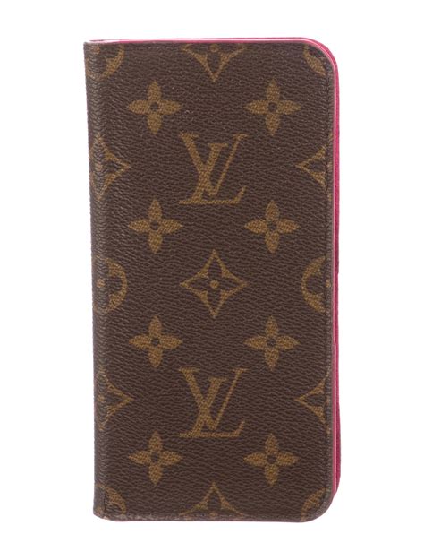 Louis Vuitton Monogram Phone X Folio Case Brown Technology