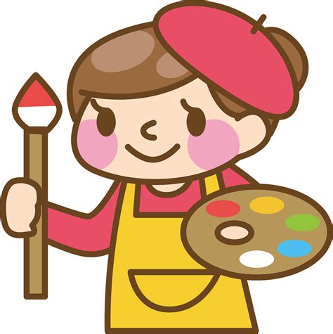 Female Artist Clipart