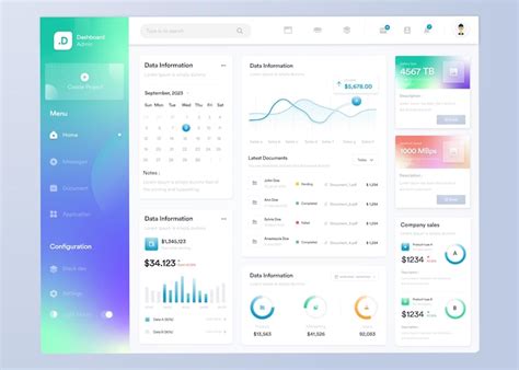 Premium Vector Vector Infographic Dashboard Ui Ux Design With Graphs Charts And Diagrams Web