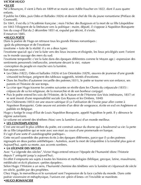 Victor Hugo Appunti Libro Avenir” Docsity