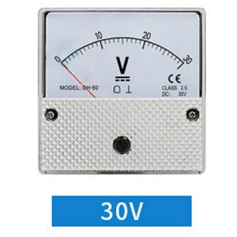 Analog Voltmeter Response Time S Computer Printed Scale Dial Simple