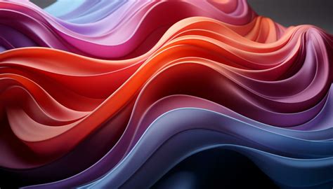 Abstract Backdrop With Smooth Flowing Wave Pattern In Vibrant Colors Generated By Ai 33309509