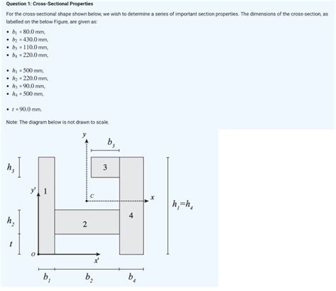Answered Question 1 Cross Sectional Properties… Bartleby