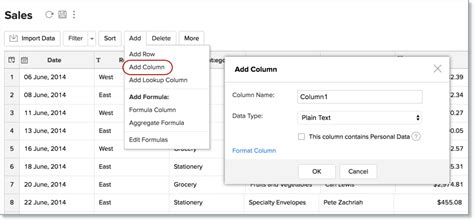 Add Rows And Columns Zoho Analytics On Premise