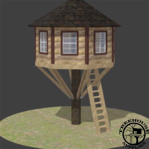 8 Octagon Treehouse Plan Standard Treehouse Plans And Attachment