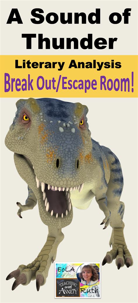 A Sound Of Thunder Literary Analysis Breakout Escape Room Literary Analysis Middle Babe