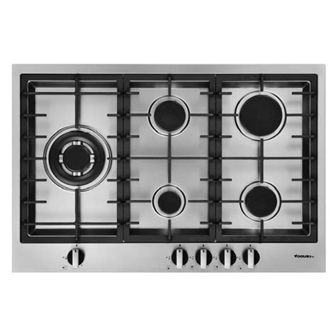 PLAQUE FOCUS 5 FEUX INOX
