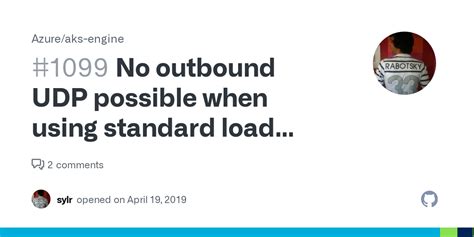 No Outbound Udp Possible When Using Standard Load Balancer · Issue