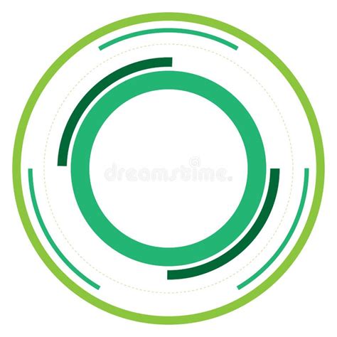 green version random circles with dashed lines randomness circular