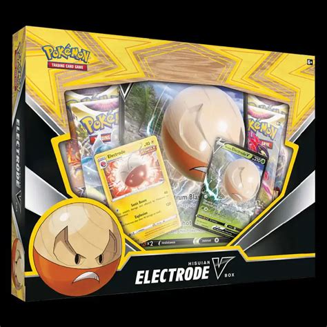 Hisuian Electrode V Box Release Date Info Images Coded Yellow