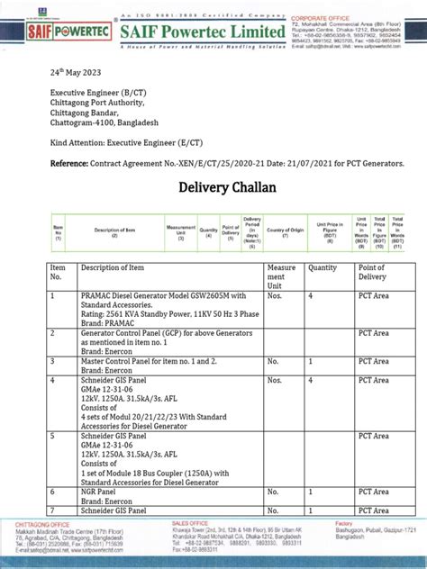 Delivery Challan Pdf