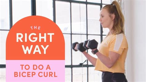 How To Do A Bicep Curl The Right Way Well Good Bicep Curls Dumbbell Workout Plan