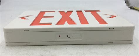 Evenlite Telesis Tlxemruw Exit Sign 120 277 Vac 2 Watts Universal Moun